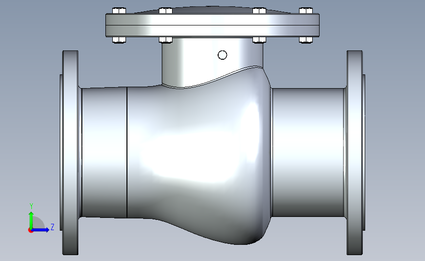 H44T╱W╱X旋启式止回阀[H44W-10]200.step_STEP_模型图纸下载 – 懒石网