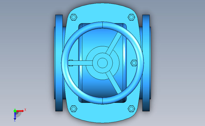 Z45X╱RVCX-16暗杆弹性座封闸阀[Z45X╱RVCX-16]150.step_STEP_模型图纸下载 – 懒石网