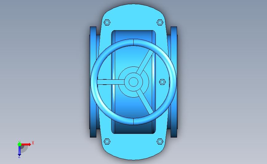 Z45X╱RVCX-16暗杆弹性座封闸阀[Z45X╱RVCX-16]450.step_STEP_模型图纸下载 – 懒石网
