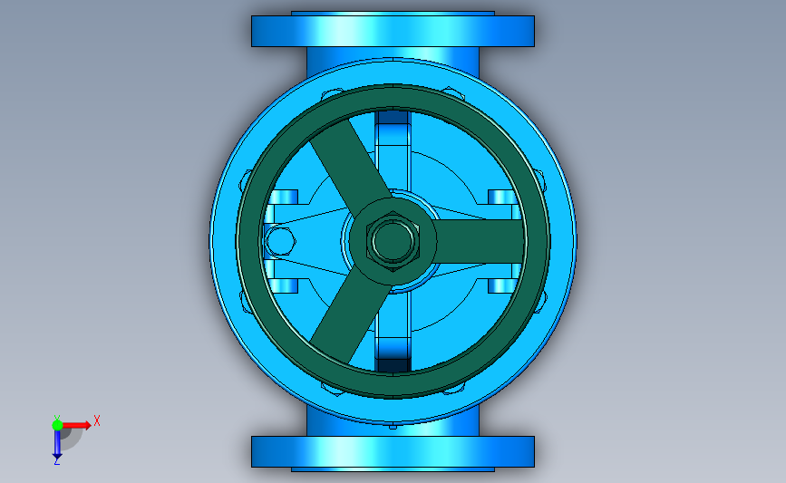 J41F46-16衬氟截止阀[J41F46-16C]100_STEP_模型图纸下载 – 懒石网