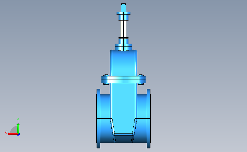 SZ45X╱RVHX-16暗杆弹性座封闸阀[SZ45X(RVHX)-16]300_STEP_模型图纸下载 – 懒石网