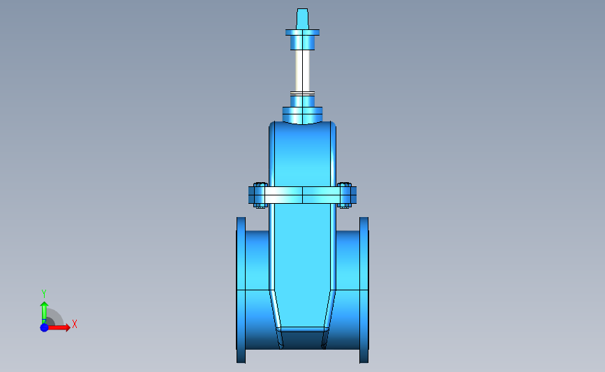 SZ45X╱RVHX-16暗杆弹性座封闸阀[SZ45X(RVHX)-16]300_STEP_模型图纸下载 – 懒石网