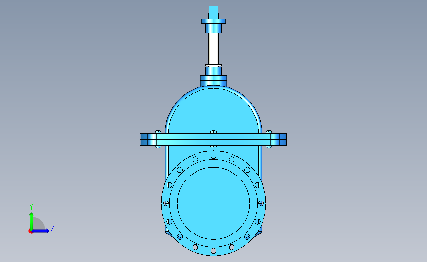 SZ45X╱RVHX-16暗杆弹性座封闸阀[SZ45X(RVHX)-16]400_STEP_模型图纸下载 – 懒石网