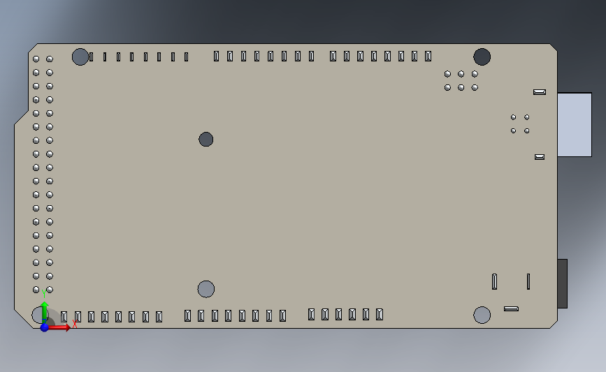 Arduino 超级 2560_SOLIDWORKS 2020_模型图纸下载 – 懒石网