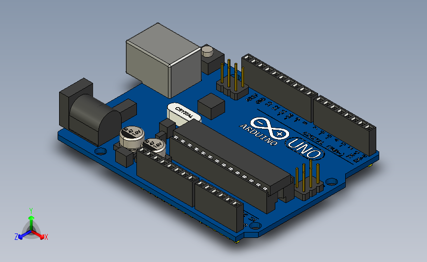 arduino开发板_STEP_模型图纸下载 – 懒石网