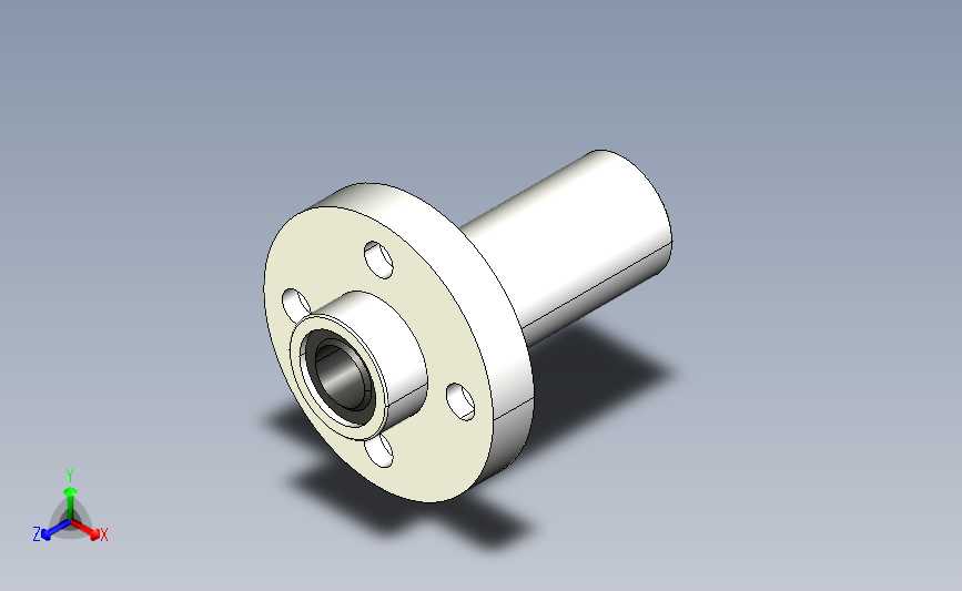 ZLHI..带法兰直线轴承 双衬型[ZLHIRW-d6-D12-L35].step_STEP_模型图纸下载 – 懒石网