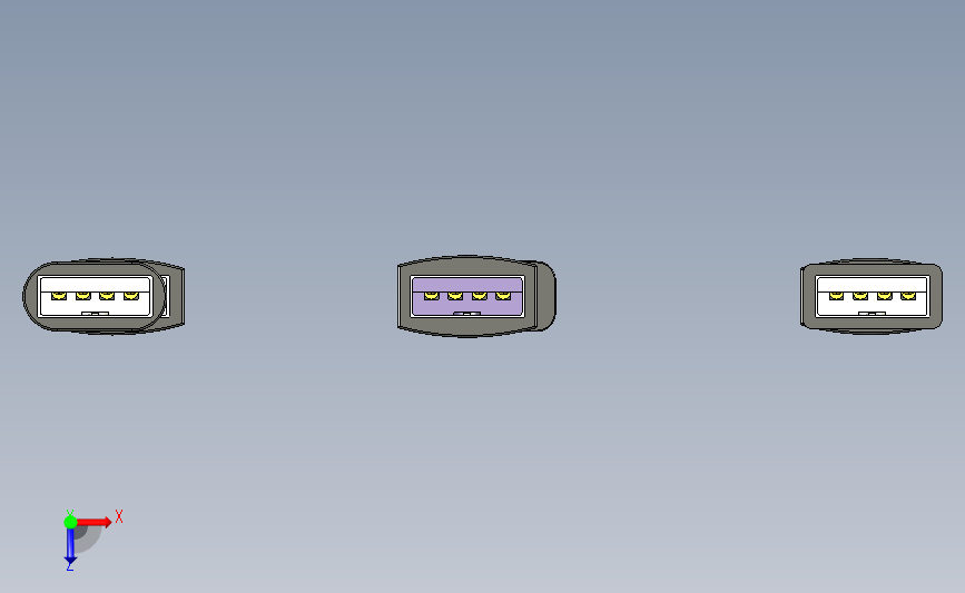 USB造型合集_STEP_模型图纸下载 – 懒石网