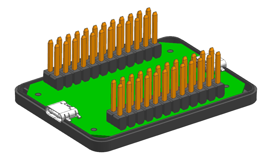 TYPEC&Micro测试板_STEP_模型图纸下载 – 懒石网