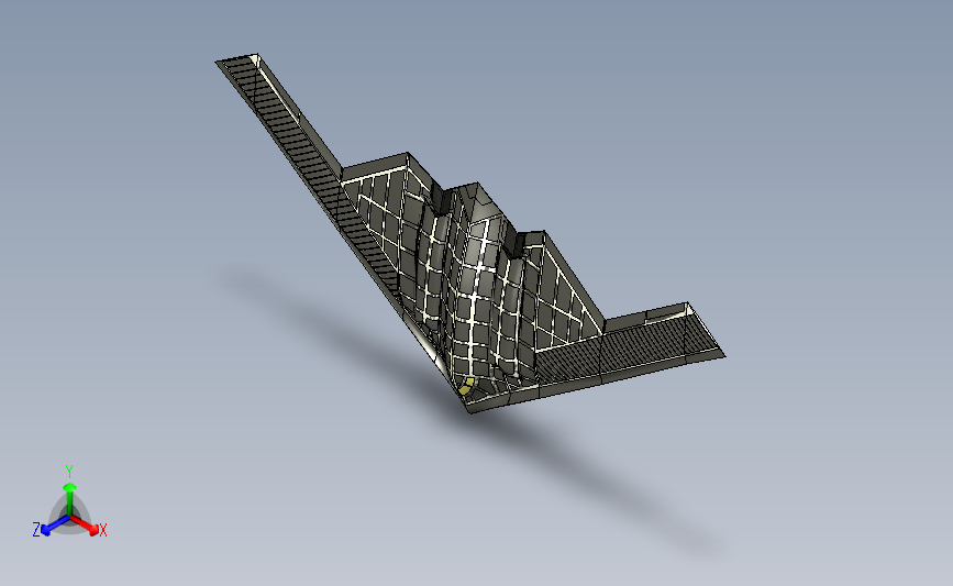 B2轰炸机_SOLIDWORKS 2019_模型图纸免费下载 – 懒石网
