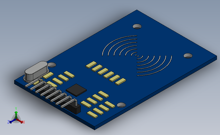 rfid模块_SOLIDWORKS 2016_模型图纸下载 – 懒石网
