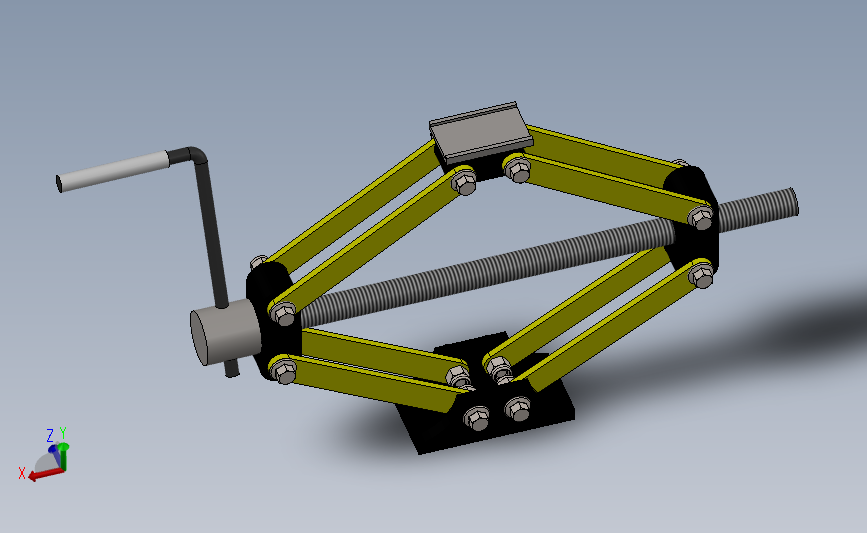 千斤顶_SOLIDWORKS 2020_模型图纸下载 – 懒石网