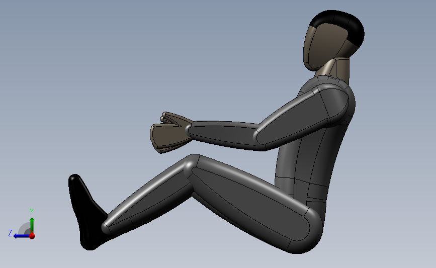 人体模型坐姿_SOLIDWORKS 2016_模型图纸下载 – 懒石网