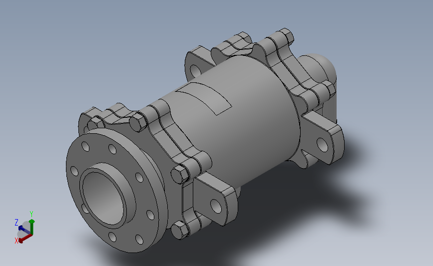 QS-XF型旋转接头[QS-XF100-65]_SOLIDWORKS 2018_模型图纸下载 – 懒石网