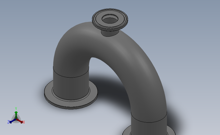 180°卡式u型三通[1506209 250075] Solidworks 2018 模型图纸下载 懒石网