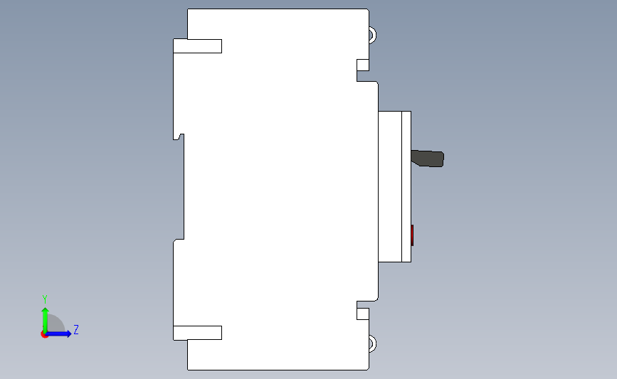 断路器NV50-SVFU 3P三菱_STEP_模型图纸下载 – 懒石网