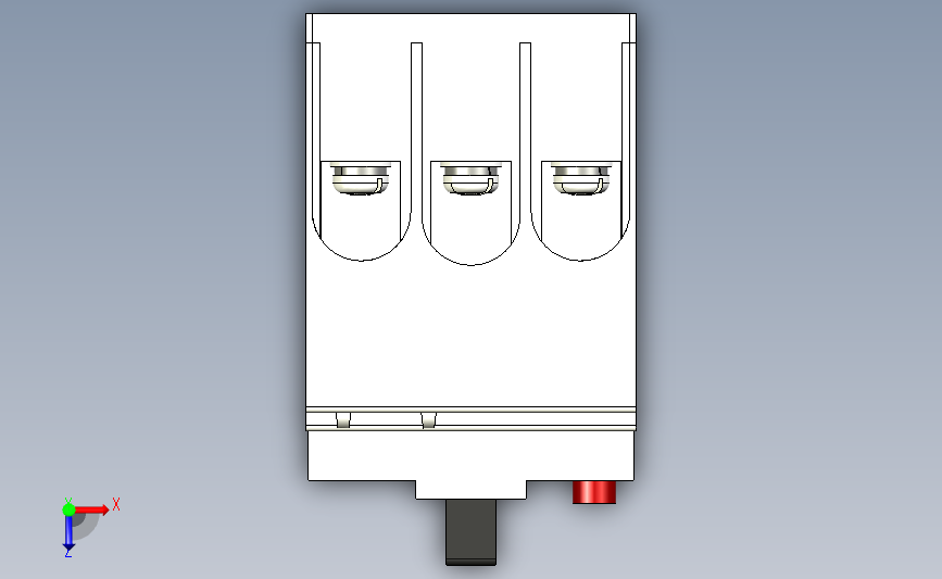 断路器NV50-SVFU 3P三菱_STEP_模型图纸下载 – 懒石网