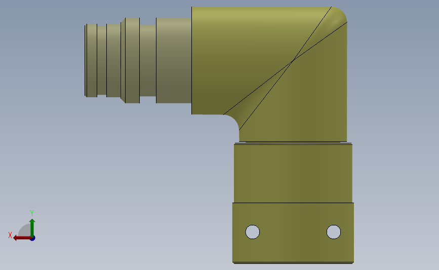 90度活弯头[DN-38]_SOLIDWORKS 2018_模型图纸下载 – 懒石网