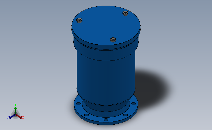 P41(2)X-10型快速排气阀[P41(2)X-10-DN150]_SOLIDWORKS 2018_模型图纸下载 – 懒石网