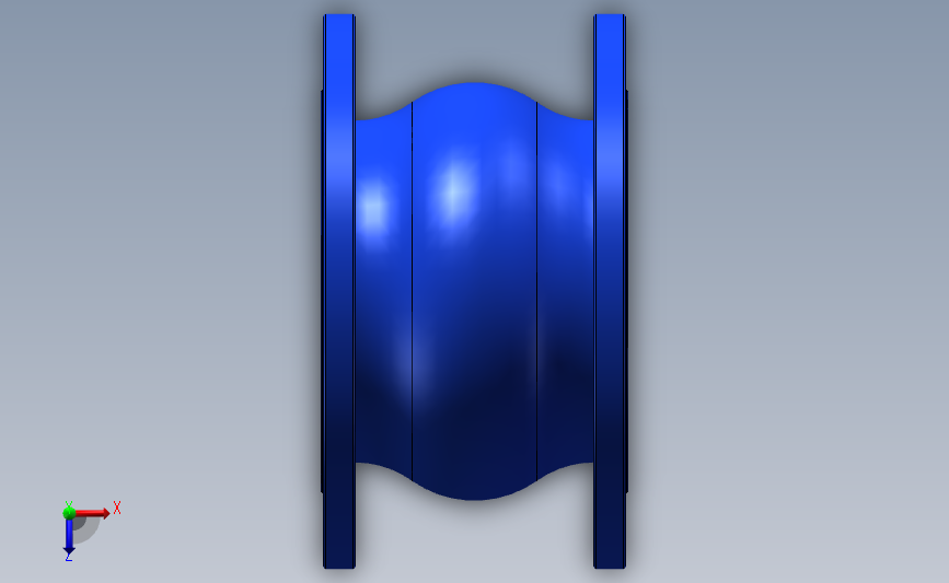 KXT-DN橡胶软接头[KXT-DN250]_SOLIDWORKS 2018_模型图纸下载 – 懒石网