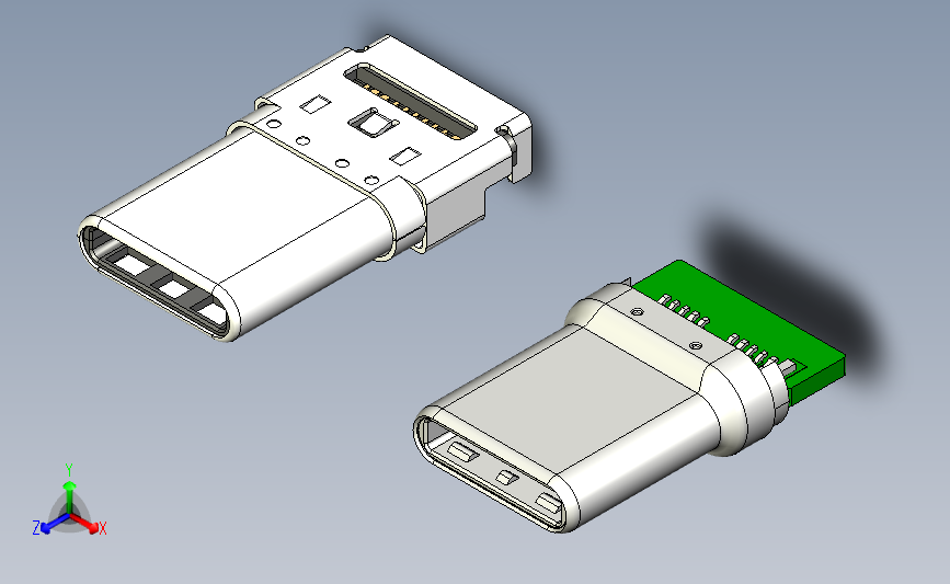 1 Typec带PCB_STEP_模型图纸下载 – 懒石网