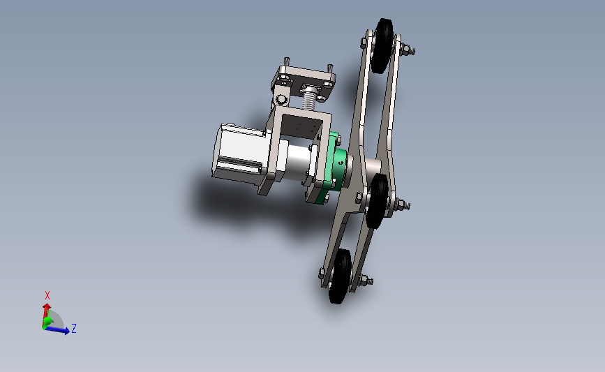 爬楼机器人_SOLIDWORKS 2018_模型图纸下载 – 懒石网