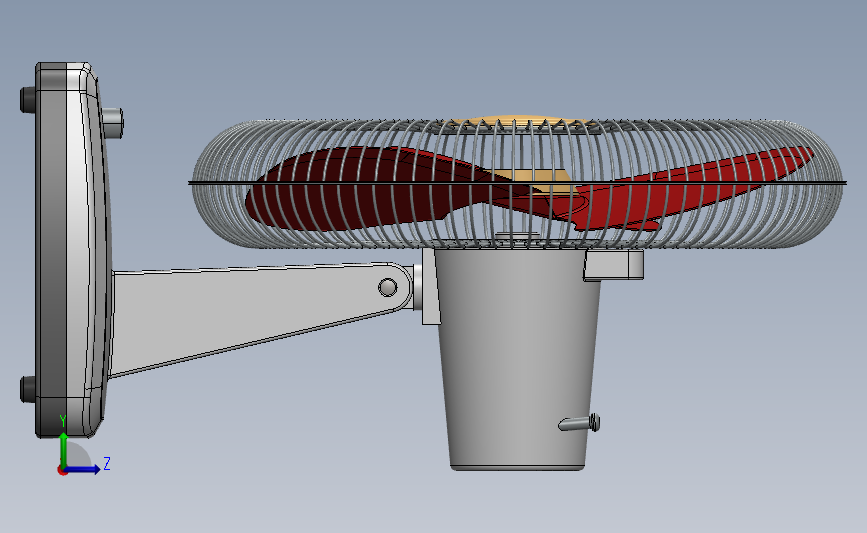 solidworks 桌面风扇_SOLIDWORKS 2016_模型图纸下载 – 懒石网