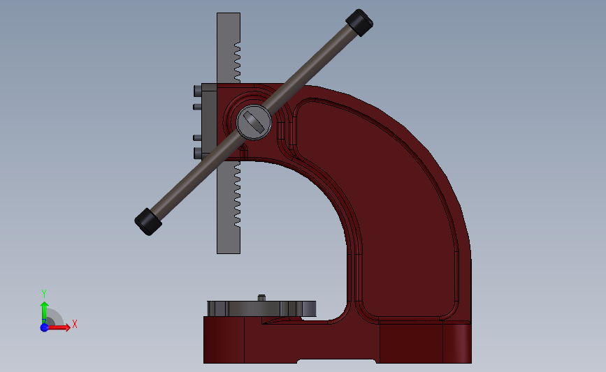 手压机压合机手别机_SOLIDWORKS 2014_模型图纸下载 – 懒石网