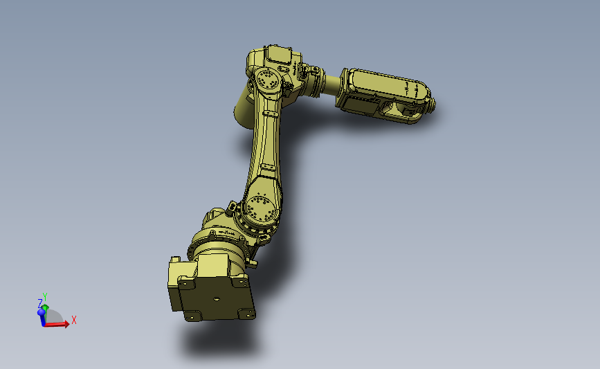 20kg六自由度机械手装配体 Solidworks 2014 模型图纸下载 懒石网