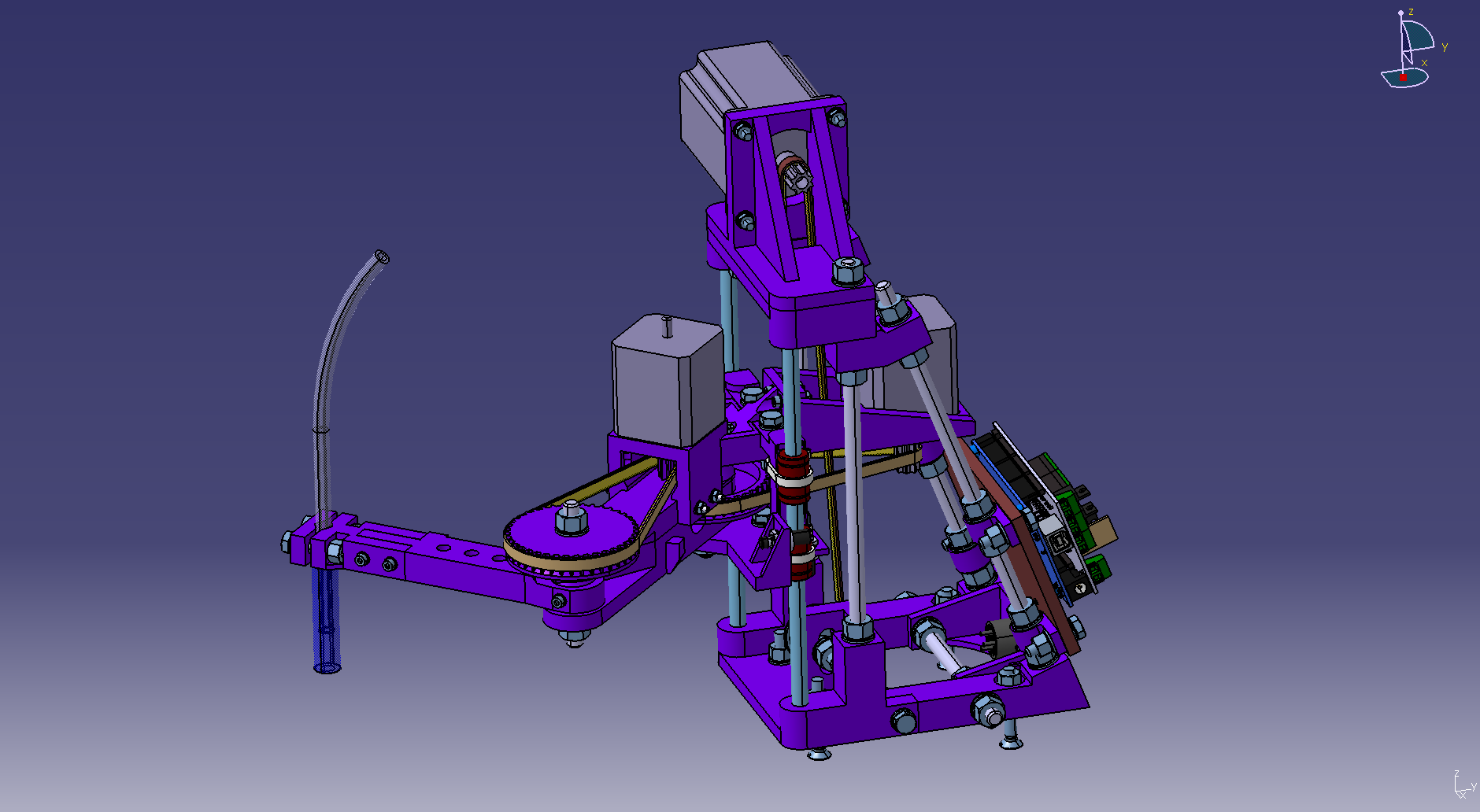 Scara机器人_IGES_模型图纸下载 – 懒石网
