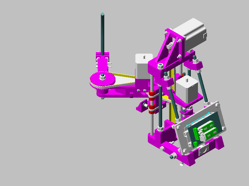 Scara机器人_IGES_模型图纸下载 – 懒石网