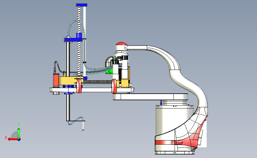 scara机器人机构图_Parasolid_模型图纸下载 – 懒石网
