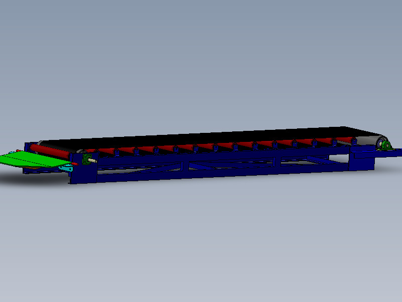 便携式传送带 Solidworks 2012 模型图纸下载 懒石网