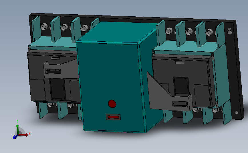 WATSN 800-3150A 3极[WATSN-800 D型]施耐德自动转换开关_SOLIDWORKS 2018_模型图纸下载 – 懒石网