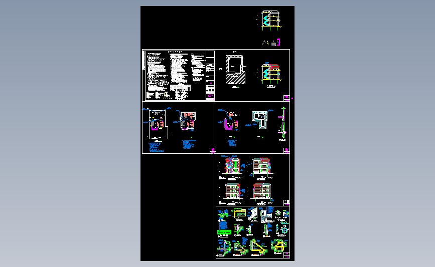 014-三层-10.00&13.50米-_AutoCAD 2004_模型图纸下载 – 懒石网