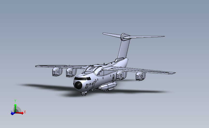 A400军用运输机_SOLIDWORKS 2020_模型图纸下载 – 懒石网