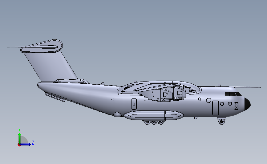 A400军用运输机_SOLIDWORKS 2020_模型图纸下载 – 懒石网