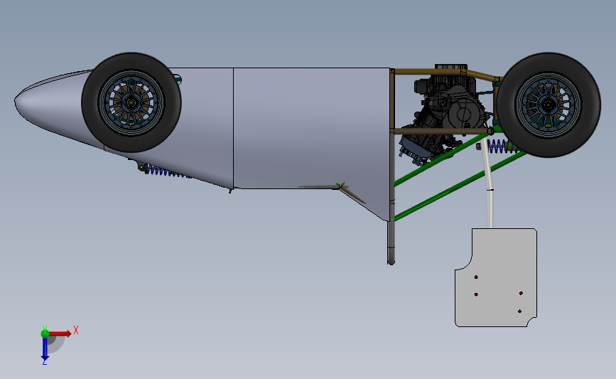 FSAE赛车_SOLIDWORKS 2012_模型图纸下载 – 懒石网