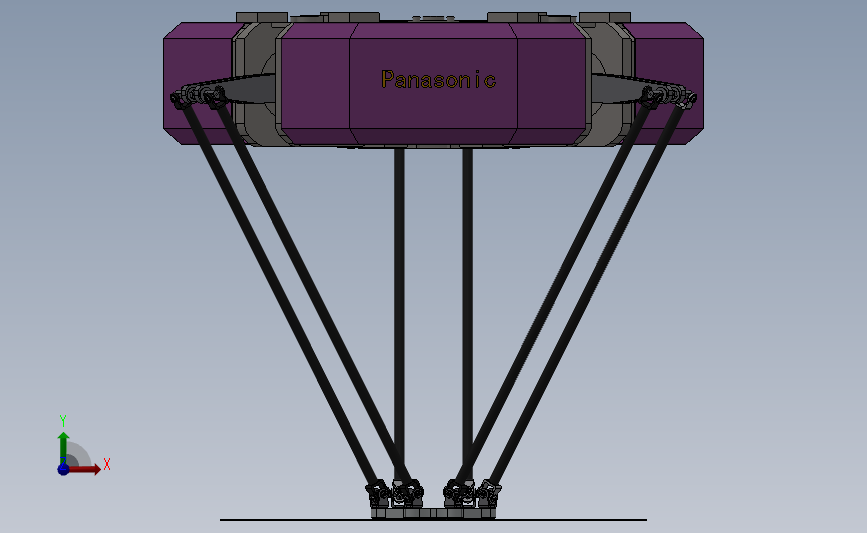松下连杆机器人 Solidworks 2014 模型图纸下载 懒石网
