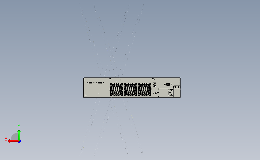 多卡位2U服务器机箱_STEP _模型图纸下载 – 懒石网