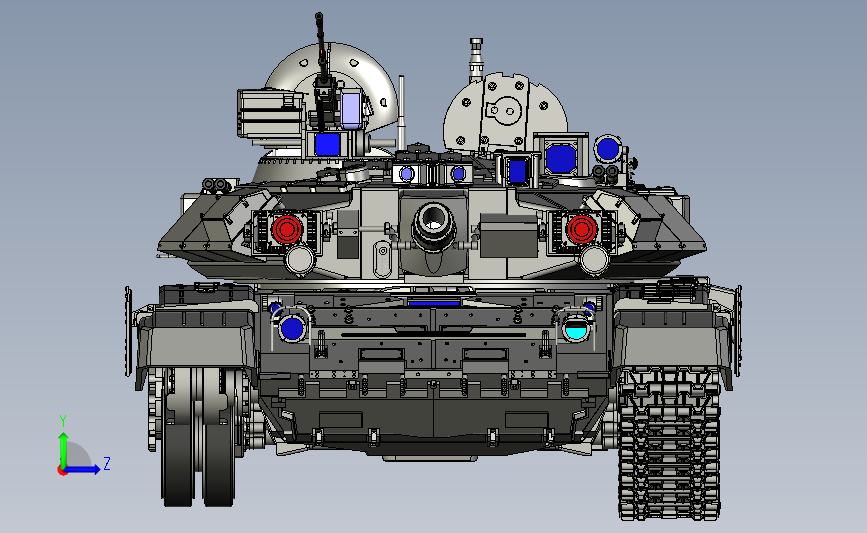TANK T90坦克模型3D图纸 STP格式_STEP_模型图纸下载 – 懒石网