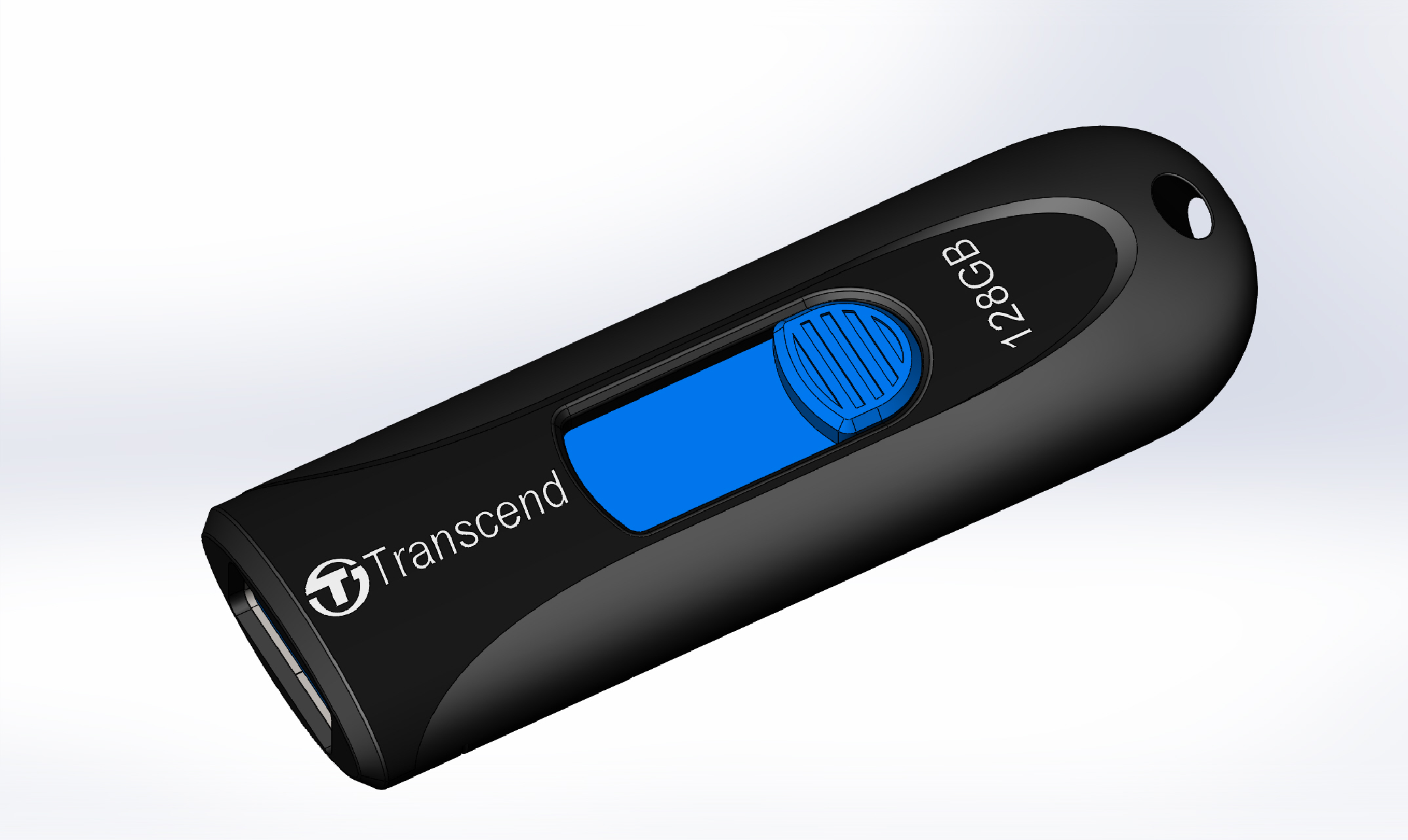 USB Flash Drive U盘模型3D图纸 Solidworks设计 附STEP_SOLIDWORKS 2017_模型图纸下载 – 懒石网