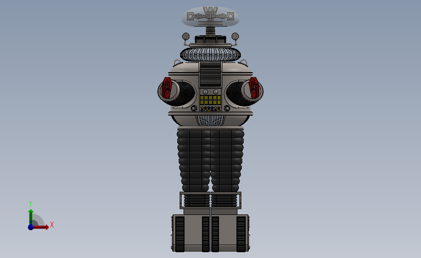迷失太空b9机器人 Solidworks 2012 模型图纸下载 懒石网