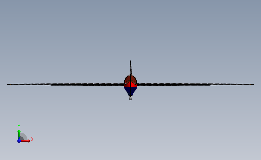 滑翔机固定翼 FOX 3V_SOLIDWORKS 2016_模型图纸下载 – 懒石网