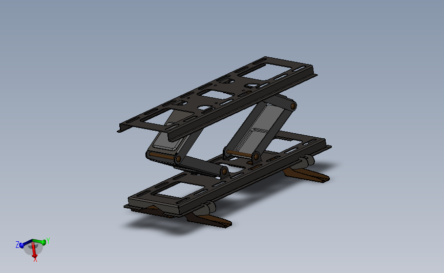 液晶电视机（TV）安装架_SOLIDWORKS 2016_模型图纸下载 – 懒石网