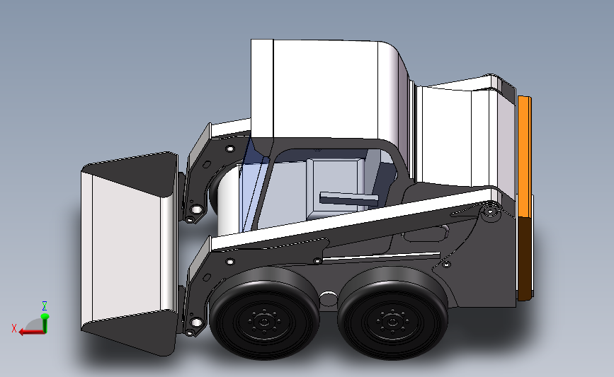 推土机模型_SOLIDWORKS 2020_模型图纸下载 – 懒石网