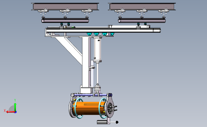 四轴式轮胎螺栓拧紧机_SOLIDWORKS 2012_模型图纸下载 – 懒石网