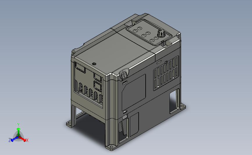 VFD004CB21A-20劲智型控制型变频器[VFD-CB-A01-PD-3D00]台达_STEP_模型图纸下载 – 懒石网
