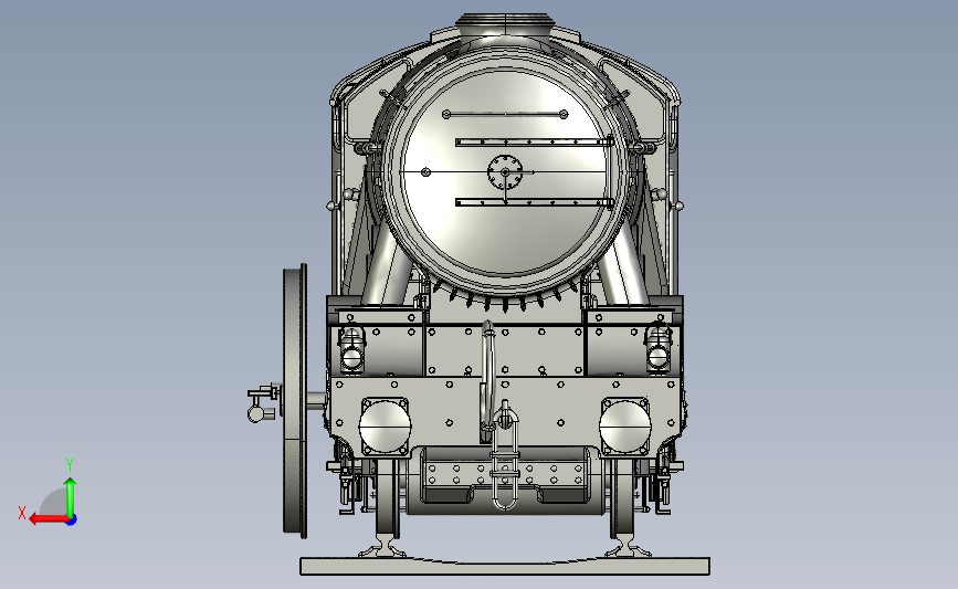LNER A3型4472号苏格兰蒸气火车_STEP_模型图纸下载 – 懒石网
