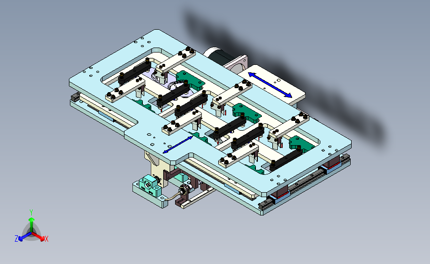 XY平面震动试验台_STEP_模型图纸下载 – 懒石网