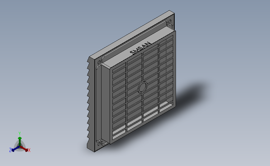 FC9803机柜风扇及过滤器[FB9803]_SOLIDWORKS 2018_模型图纸下载 – 懒石网